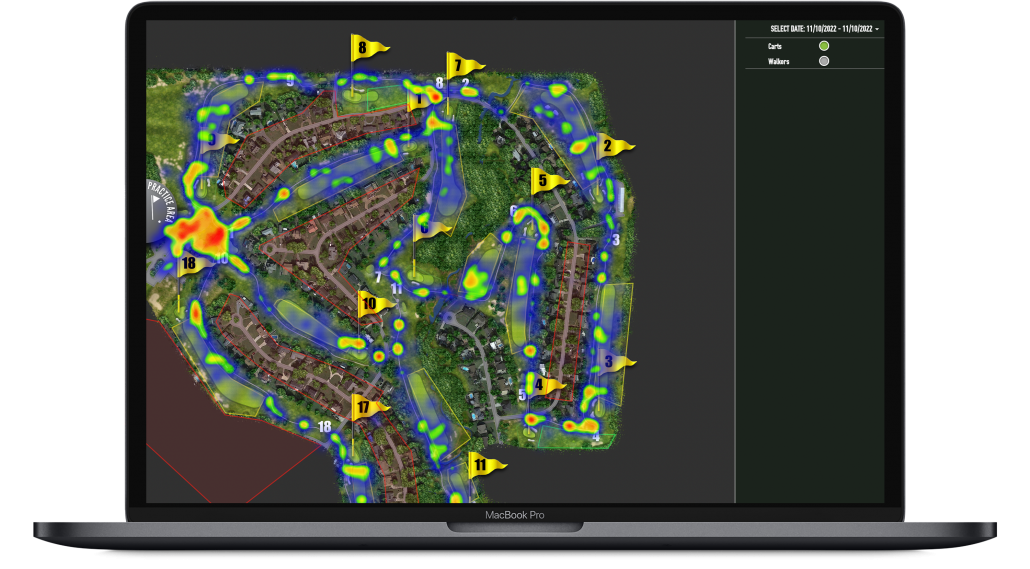 Using golf cart GPS systems to optimize on-course operations